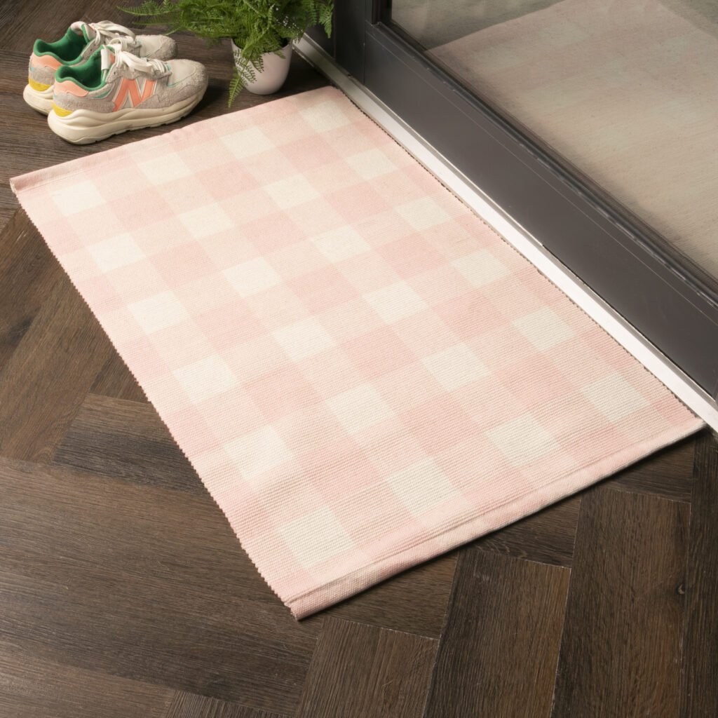 Pink Check Bottom Layer Mat - Artsy Mats