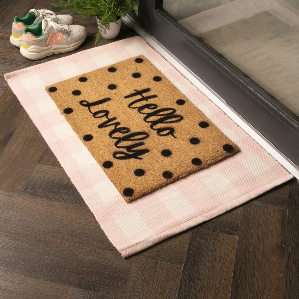 Pink Check Bottom Layer Mat - Artsy Mats